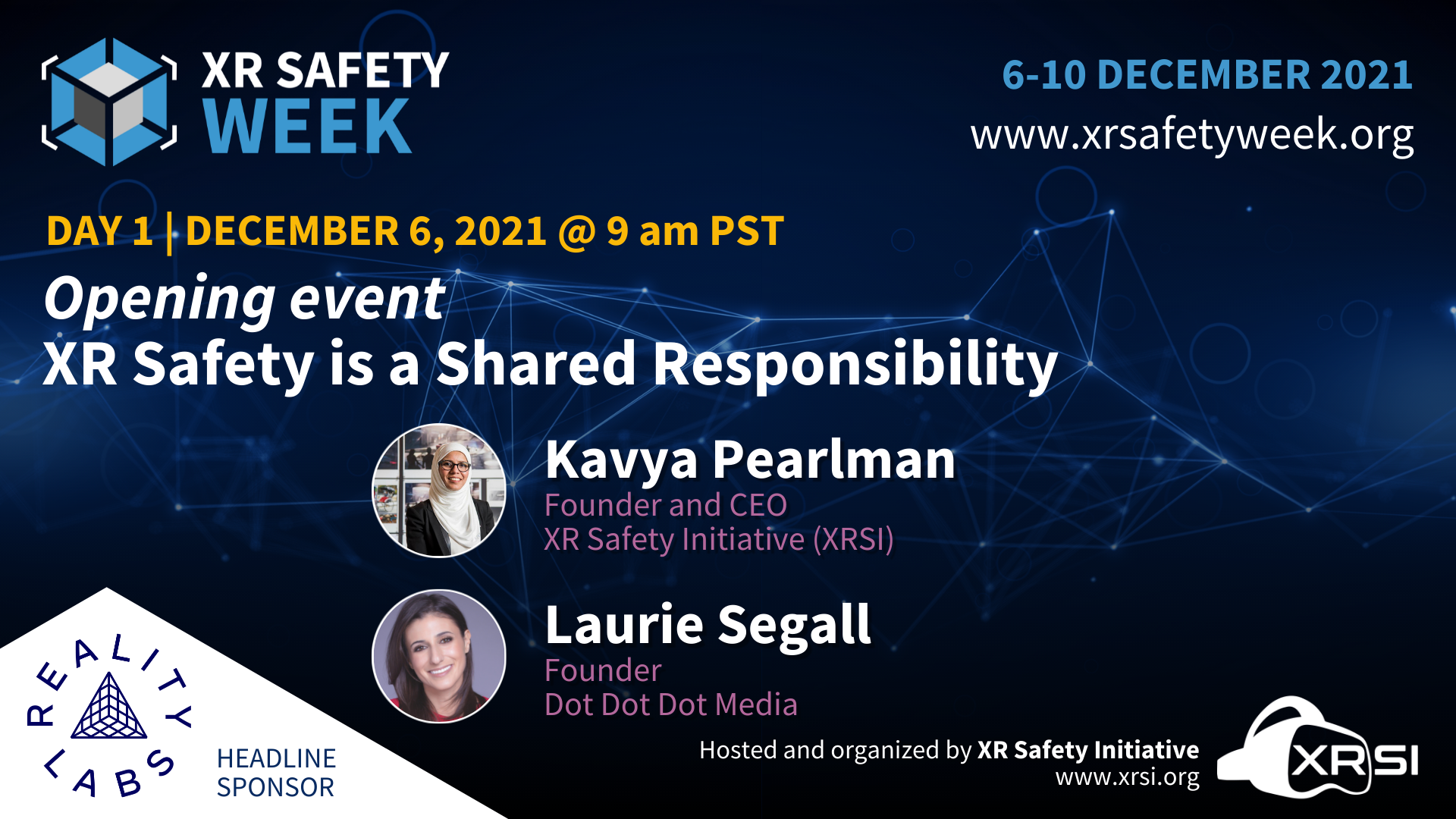 Opening Event: XR Safety is a Shared Responsibility - Metaverse Safety ...